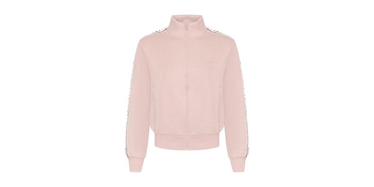 Guess розовая олимпийка на молнии с карманами (714696). Цена: 12 550